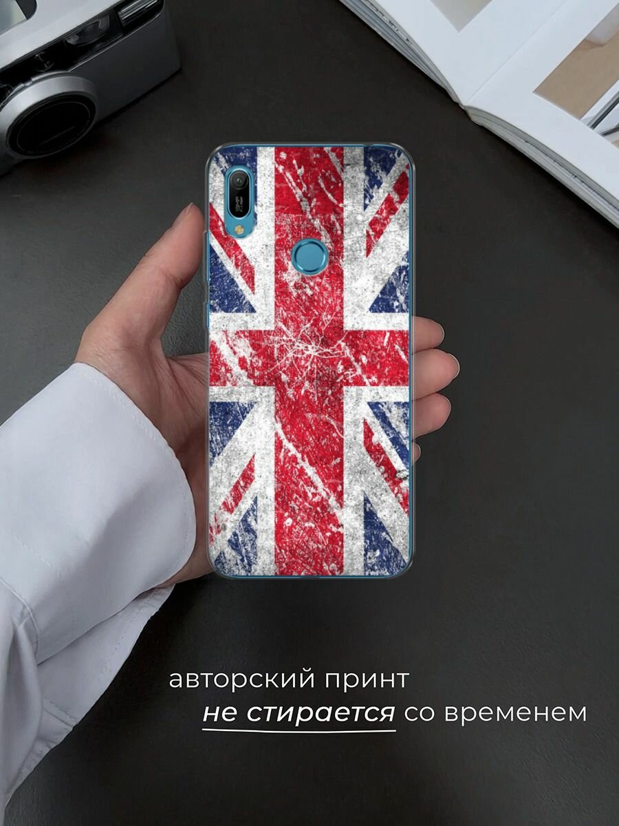 Чехол на Honor 8A/8A Pro/Huawei Y6s/Y6 2019 / Хонор 8А с принтом "Флаг британский" — фото 1