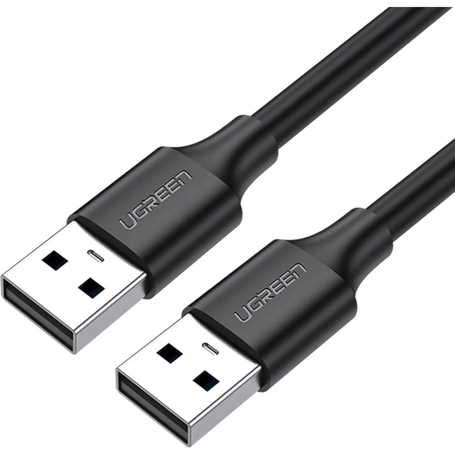 Кабель Ugreen US102, USB 2,0, A Male to A Male Cable, 2 м, черный