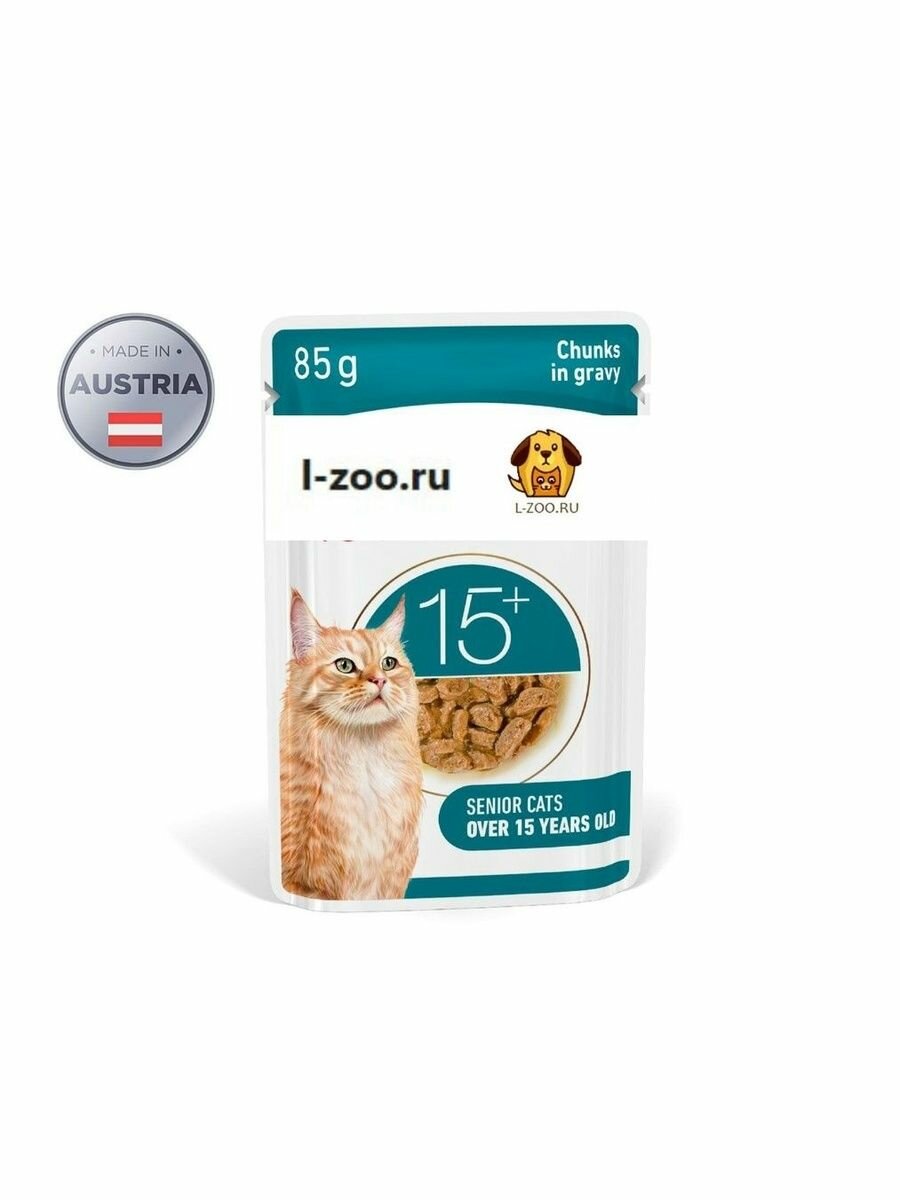 Ageing 15+ (в соусе). Влажный корм для кошек старше 15 лет 12шт. х 85гр.