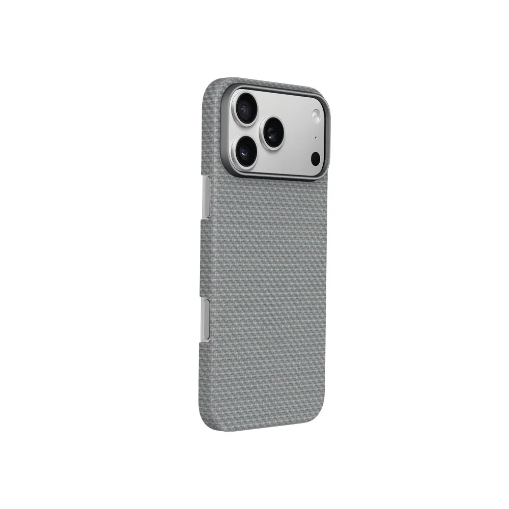 KZDOO Keivlar Explorer Магнитный оригинальный чехол из углеродного волокна, роскошный тонкий прочный тонкий чехол для iP17/17 Air /17 Pro/17 Pro Max Titanium Grey, iPhone 17 Pro Max