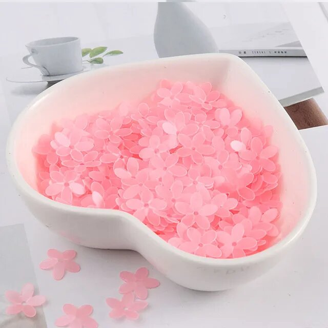 Золотые/матовые цветочные блестки ПВХ Lucky Sewing Розовый, Matte Dark Pink