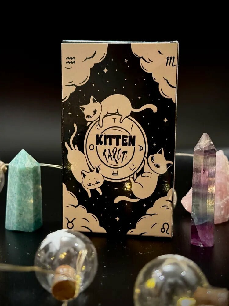 Карты Таро "Чёрные и Белые Котята" / "Kitten" 78 штук-T5