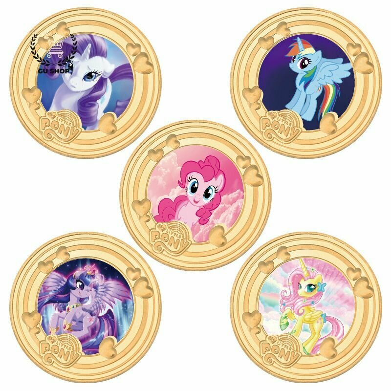 Новейшая серия анимационных монет Moon Universe 2026 года, недельные значки, детские подарочные коллекционные монеты