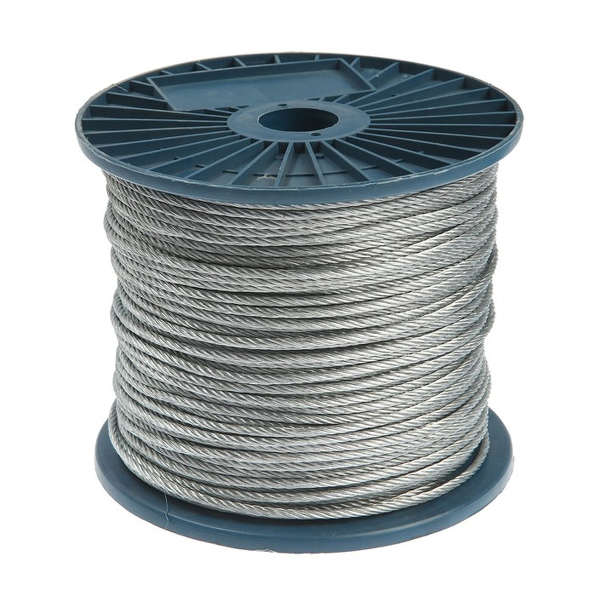 Трос стальной тундра krep, структура 6×7+FC, 4 мм, в катушке 200 м