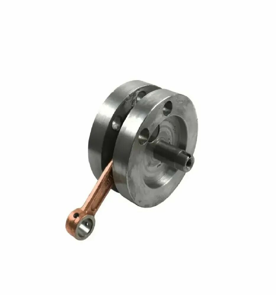 Коленвал на веломотор F80 (палец d10) с шатуном 114мм щека 16*90