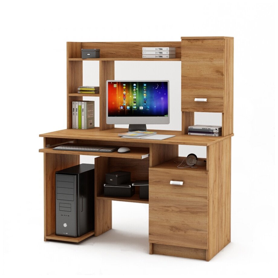 Стол компьютерный, стол письменный Имидж (Арсенал) 12 Дуб золотистый