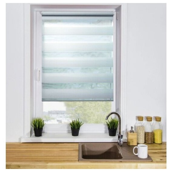 Рулонная штора LM Decor День-Ночь Марсель 25-02 светло-кремовый, 38х160 см (2502038 LD)