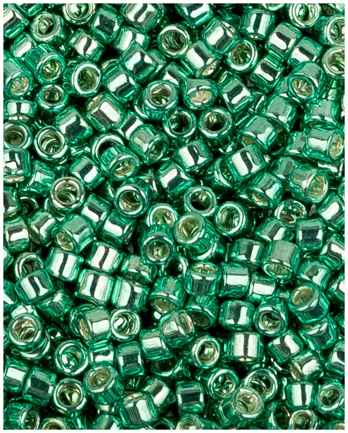 Японский бисер Toho Treasures, цилиндрический, размер 11/0, цвет: Гальванизированный светлый зеленый (561), 5 грамм