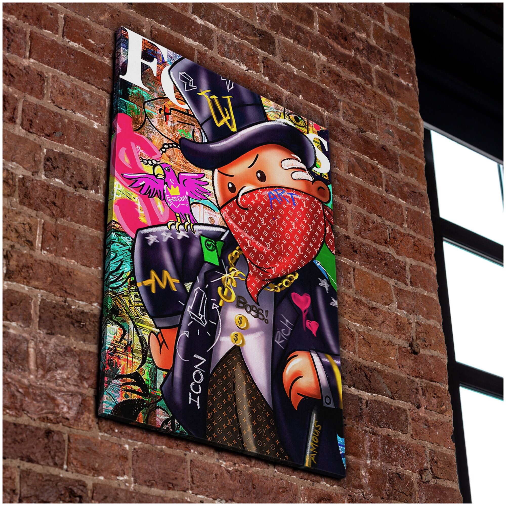 Картина ZONA ARTA "Монополия", холст, на подрамнике, 40x30 см