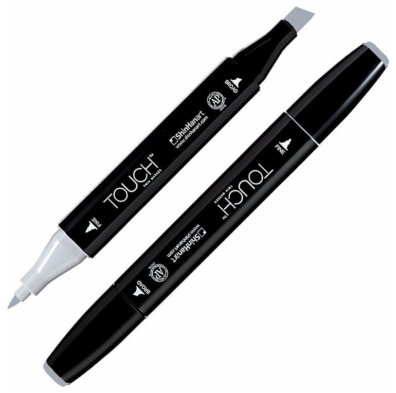 Маркер TOUCH двухсторонний на спиртовой основе CG4 серый холодный