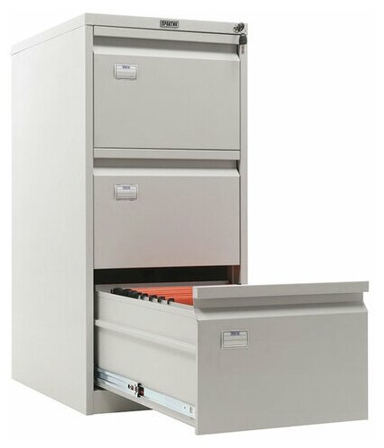 Шкаф картотечный практик "AFC-03", 1008х470х646 мм, 3 ящика, для 165 подвесных папок, формат папок Foolscap или A4 (без папок)