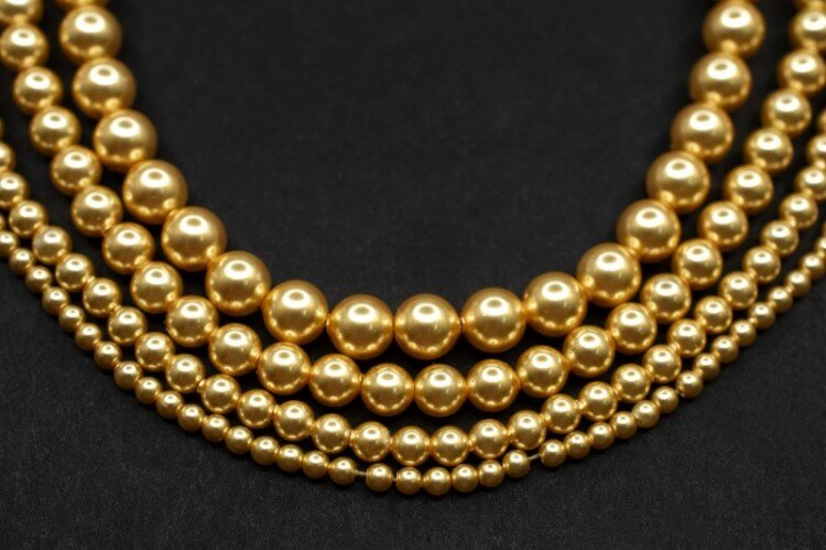 Жемчуг Swarovski 5810 #296 3мм Crystal Gold Pearl, 5810-3-296, 10шт