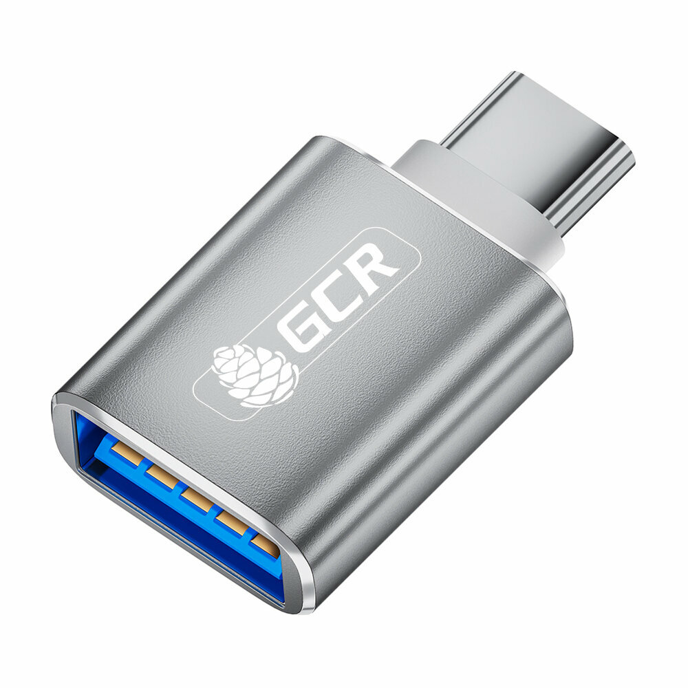 Переходник USB Type C на USB 3.0 M AF GCR для принтера сканера клавиатуры адаптер для Redmi Samsung MacBook с технологией OTG серебряный переходник Type C на USB