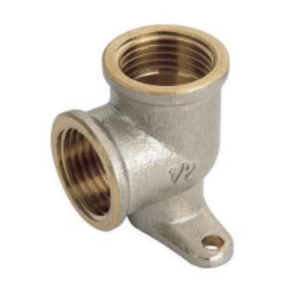 Уголок резьбовой латунный Frap F327.0404 с креплением Г-Г, 1/2"