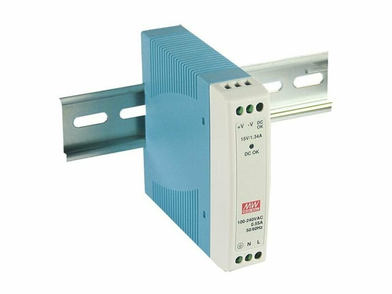 Блок питания БП MW MDR-10-15 10W 15V 0.67A на дин рейку