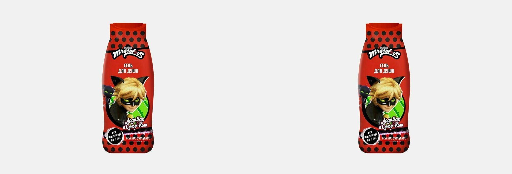 Гель для душа, Леди Баг и Супер-кот, детский, 400 мл, 2 шт