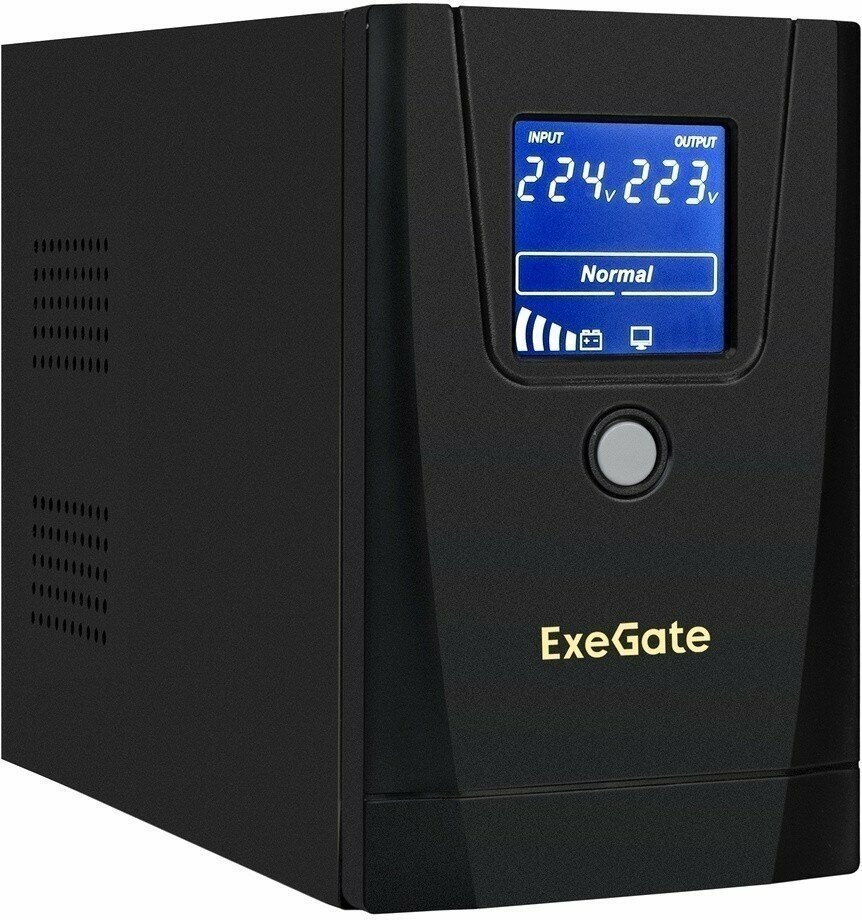 ИБП ExeGate SpecialPro Smart LLB-650. LCD. AVR.1SH.2C13. RJ. USB (EX292770RUS)