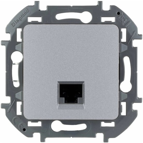 Розетка компьютерная Legrand Inspiria RJ45 кат.5E UTP алюм, 673827