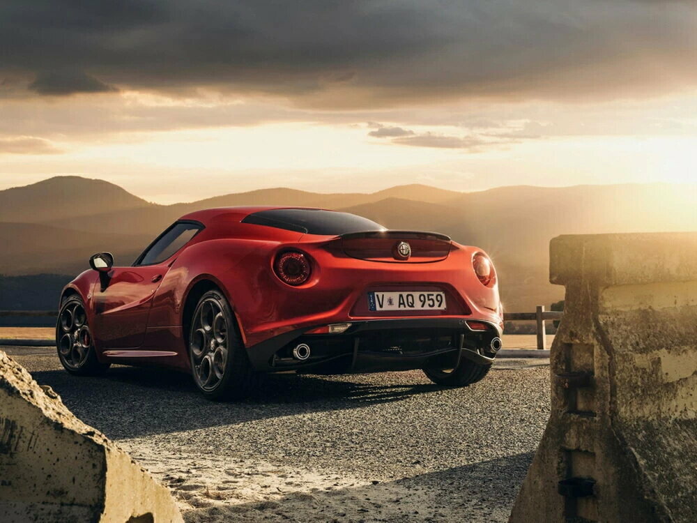 Плакат, постер Alfa Romeo 4C, Альфа Ромео на бумаге, размер 21х30см