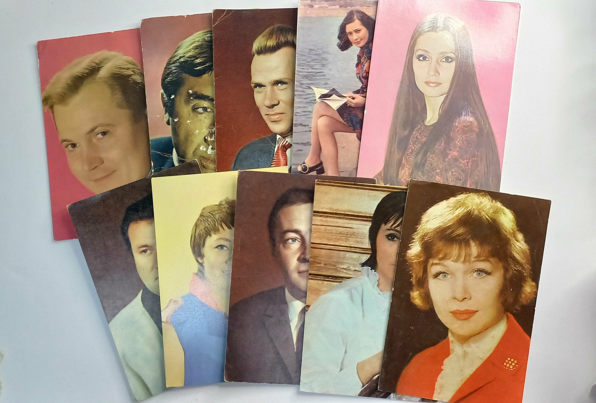 Винтажный советский набор открыток Актёры Советского кино 1950-1970 гг