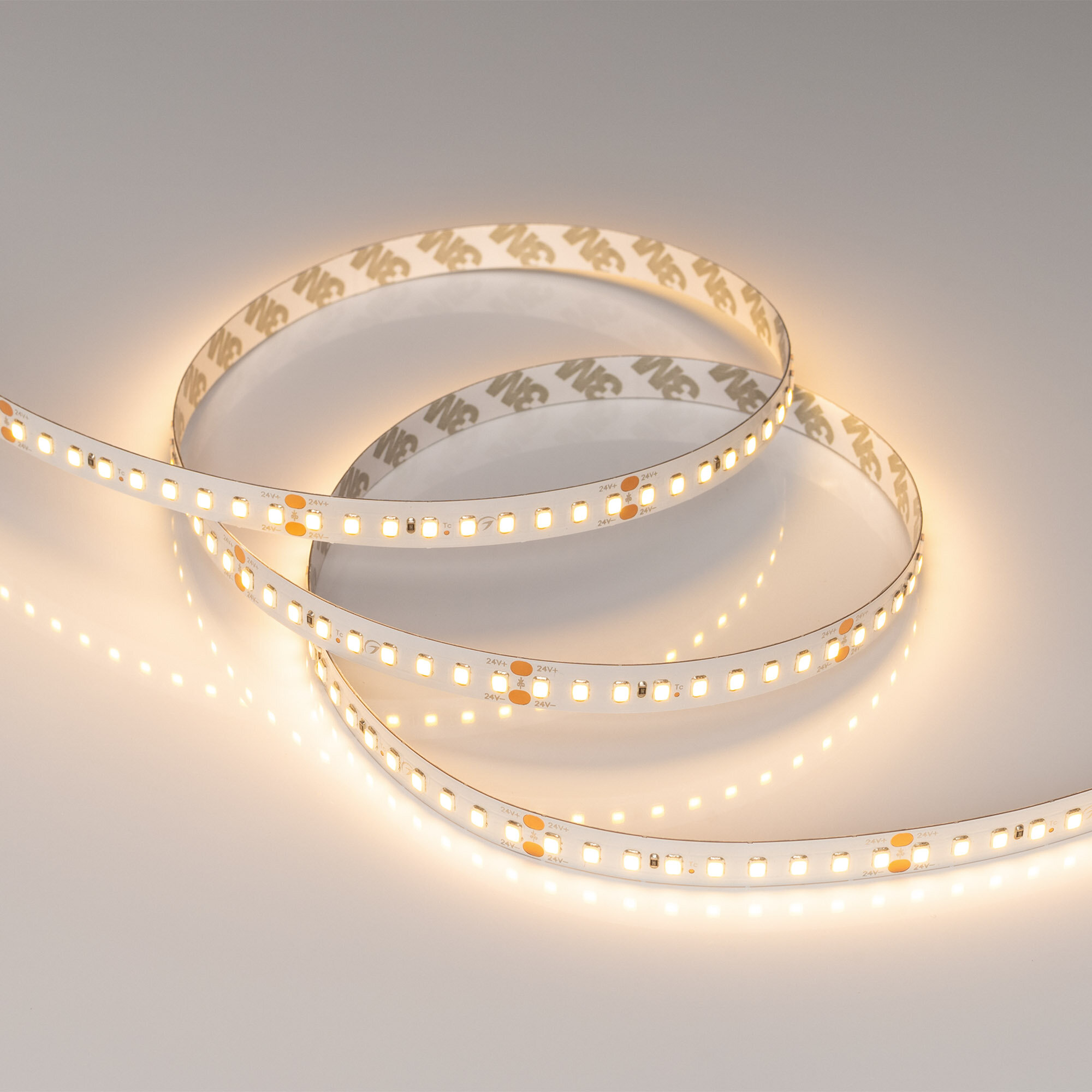 Лента светодиодная Arlight Лента RT-A144-10mm 24V Warm2700 (7.7 W/m, IP20, 2835, 5m) (Arlight, высок. эфф.200 лм/Вт), 5м