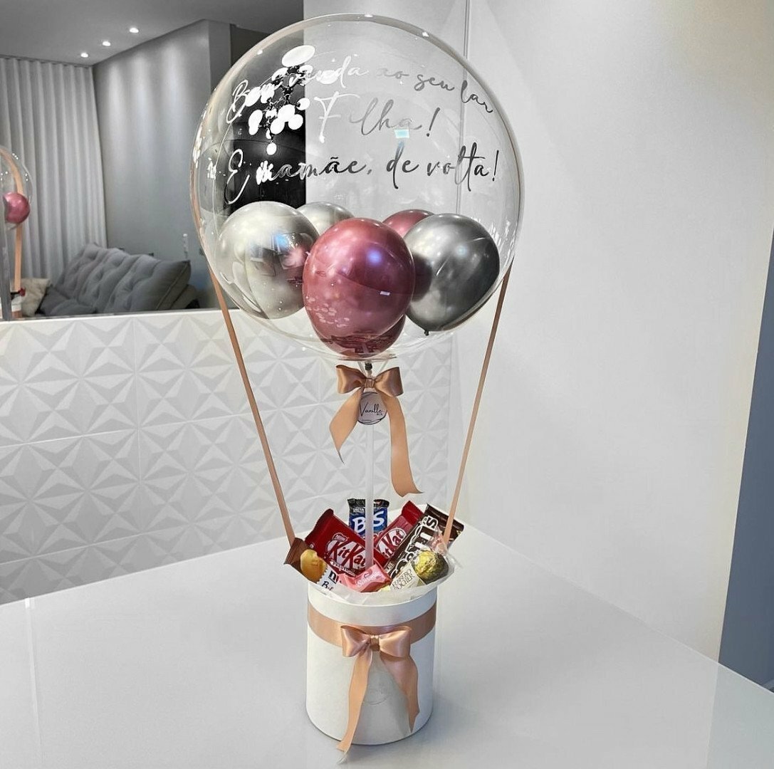 Бабл-бокс с шаром баблс и шариками внутри «Вкусняшка»