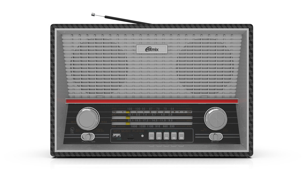 Радиоприемник Ritmix RPR-102 черный (carbon)