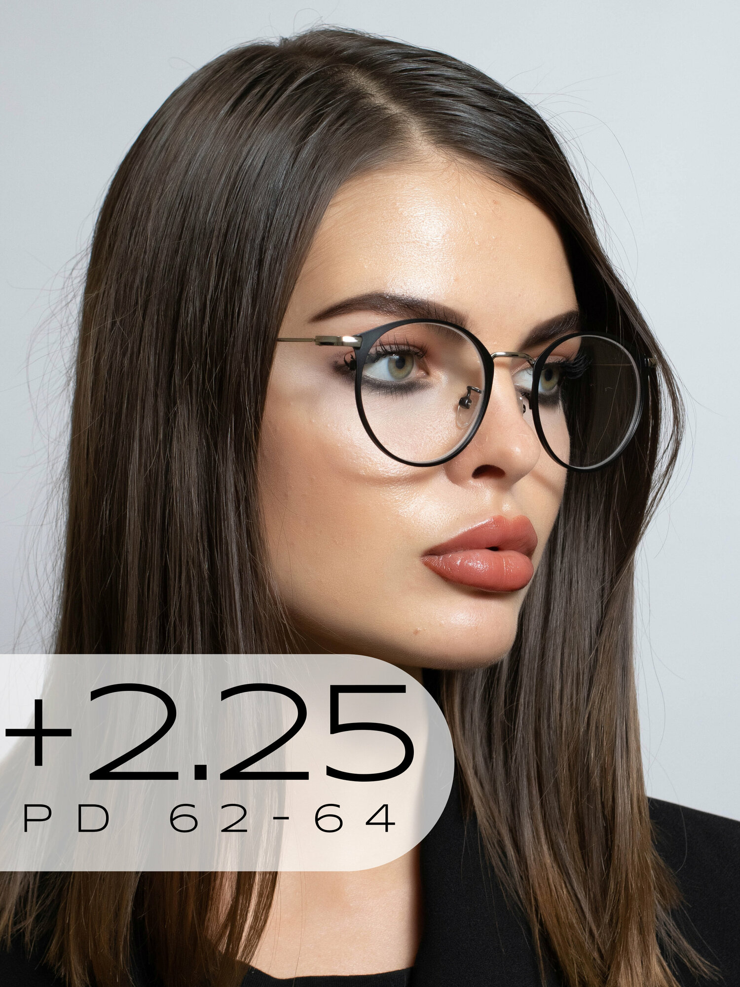 Корригирующие очки для зрения +2,25 / Готовые очки для чтения с диоптрией +2.25