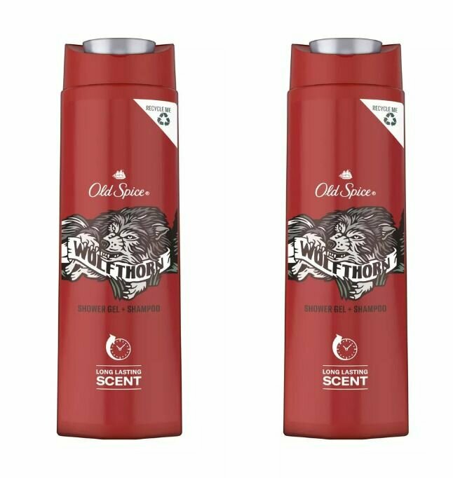Old Spice Гель для душа Wolfthorn, 400 мл, 2 шт