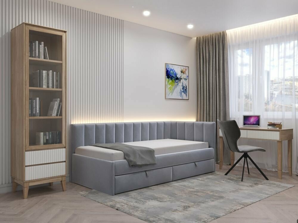 Диван Оксфорд, угол правый, диван кровать