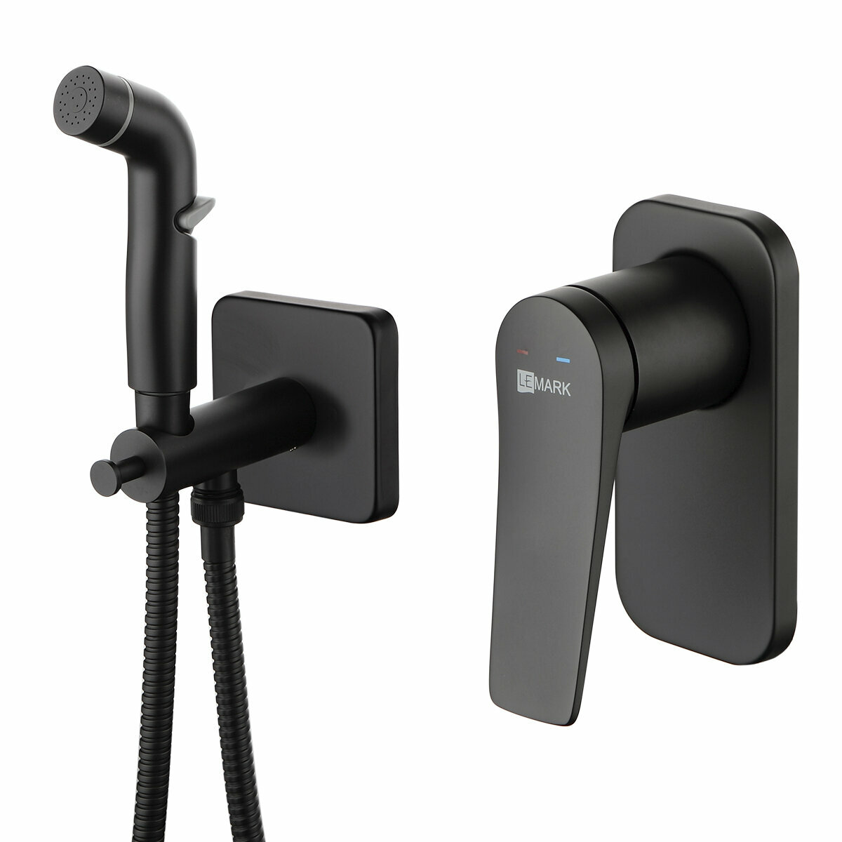 Гигиенический душ Lemark Bronx LM3719BL со смесителем