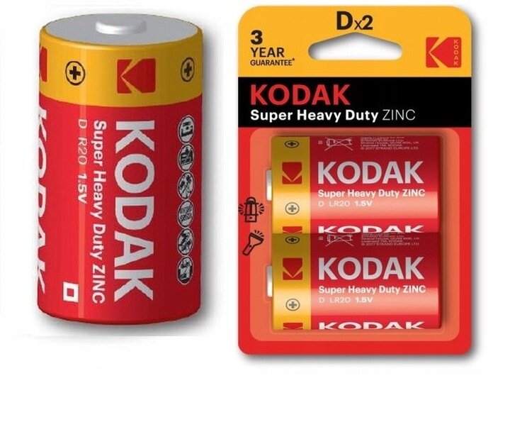 Элементы питания Kodak Heavy duty R14-2 блистер
