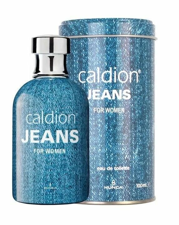 Туалетная вода Hunca Caldion Jeans, женская, аромат цветочный, цитрусовый, 100мл