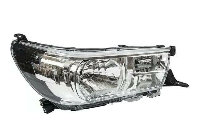 Фара Toyota Hilux Pick Up 15-20 (Справа/ Галоген/ Универсальная регулировка) Depo арт. 212-11AKR-LD-EM