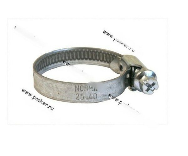 Хомут Norma 25-40, оцинкованный, прочный, универсальный, надежный