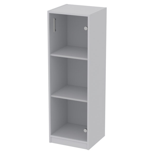 Шкаф Меб-фф Офисный шкаф СБ-61+А-5+С-28М прозр. цвет Серый 40/37/123 см