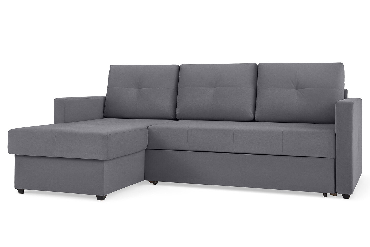 Угловой диван-кровать Hoff Престон, универсальный угол, 225х86х154 см, дельфин, цвет серый