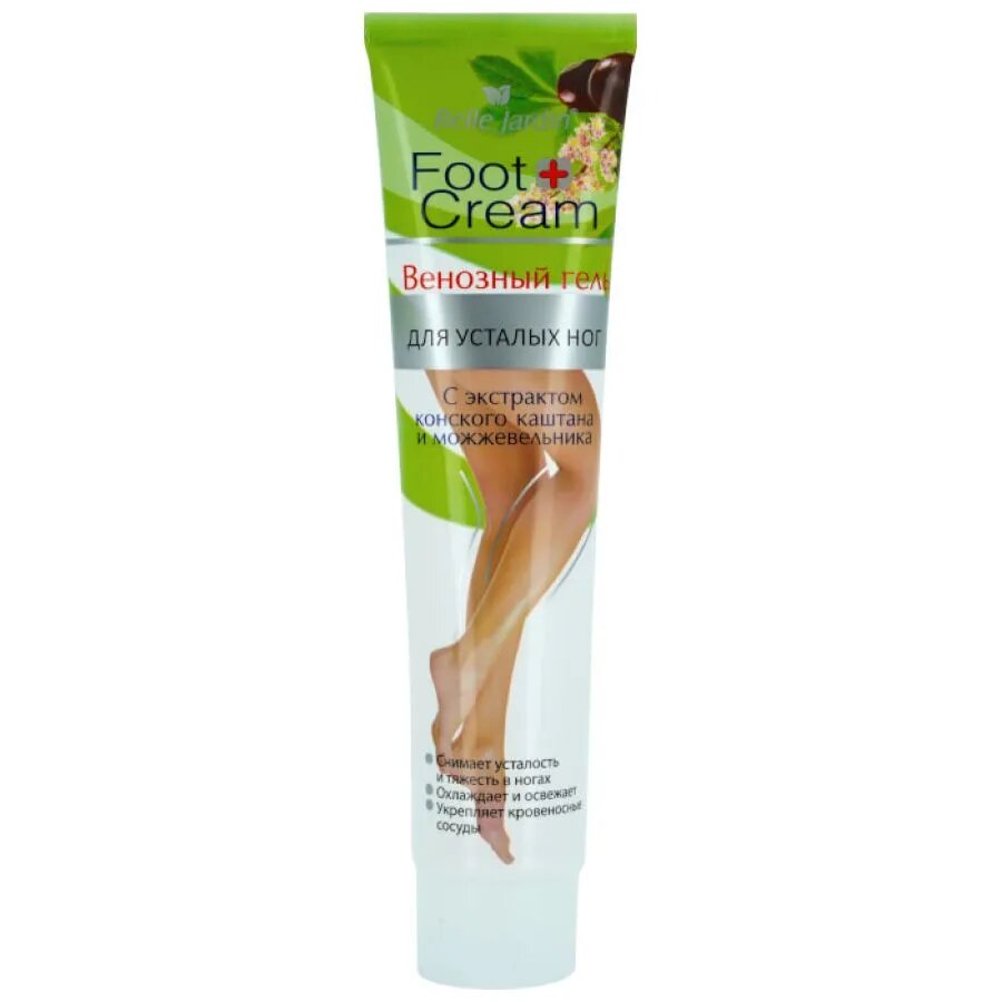 Гель венозный Belle Jardin для усталых ног с экстрактами конского каштана и можжевельника 125 мл