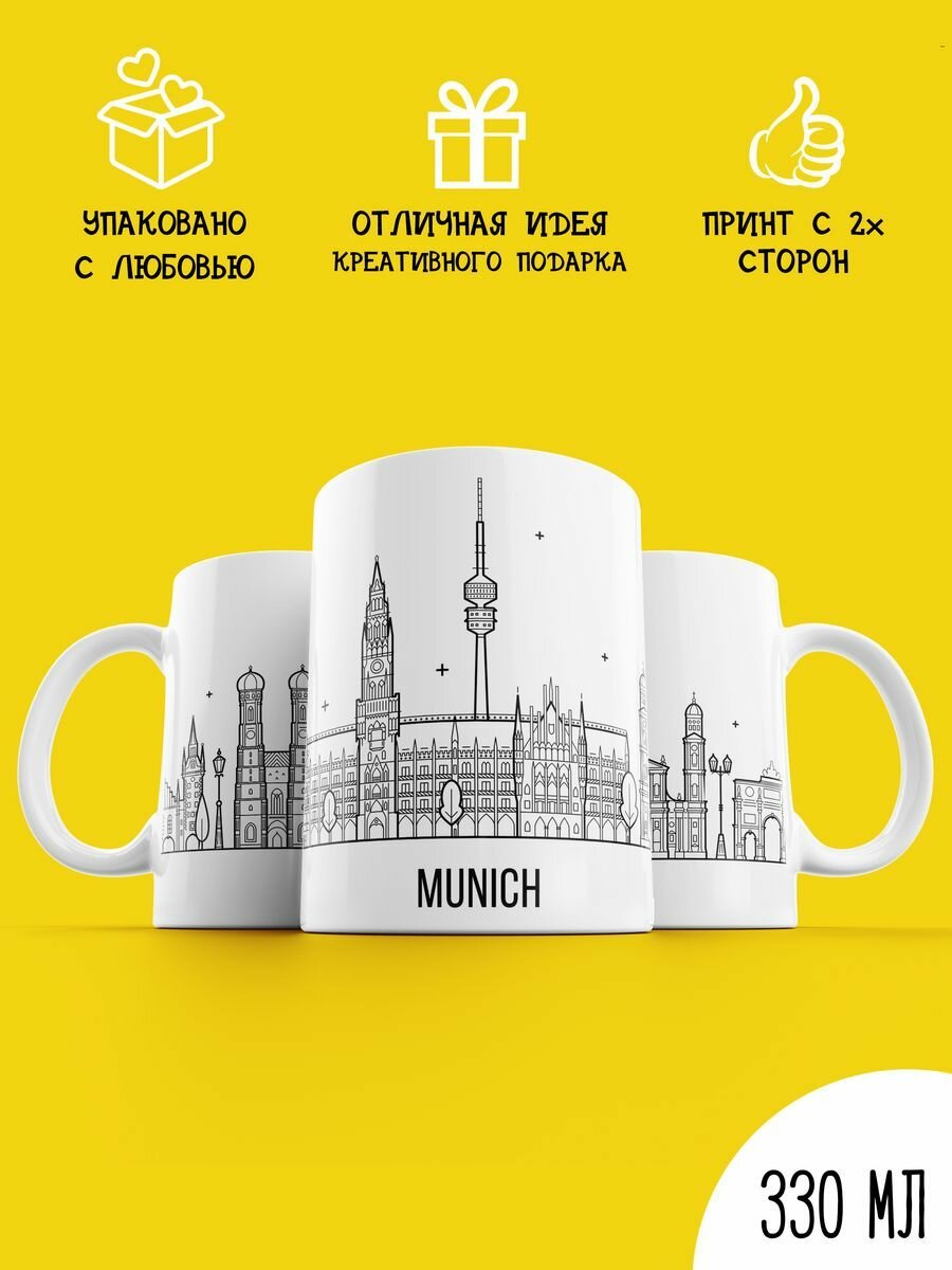 Кружка керамическая Города Мира Мюнхен