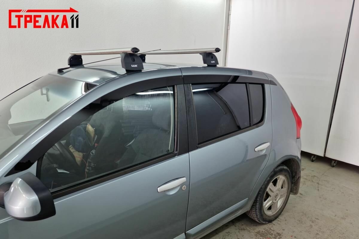 RENAULT SANDERO (STEPWAY) 2009-2014 - 2D Дефлекторы окон черные