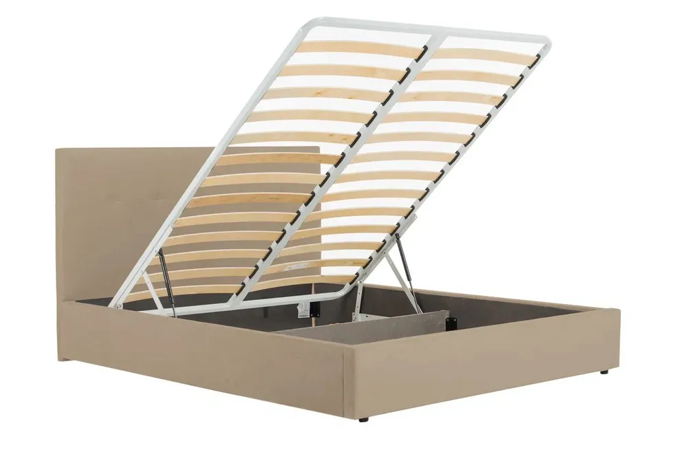 Кровать "МИР матрасов" "Greta", размер 200x160, ткань Casanova, цвет Beige