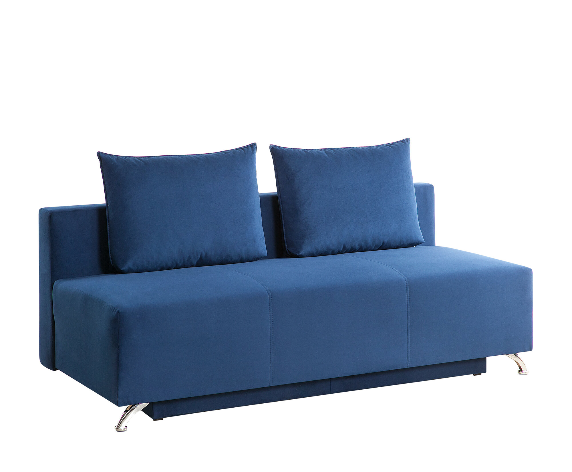 Диван раскладной Нонтон Лира Лайт, 184x88x70 см, еврокнижка, велюр синий