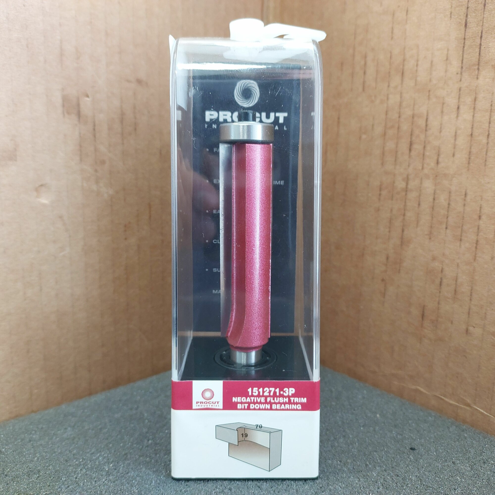 Фреза обгонная для еврозапила (нижний подшипник) проф. серия Z 2 D 19x70х122 S 12 PROCUT