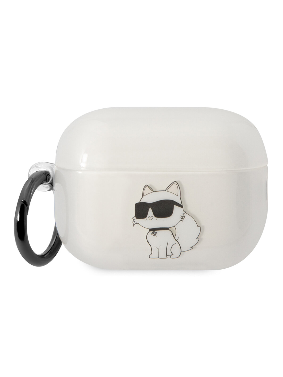 Lagerfeld для Airpods Pro 2 чехол TPU with ring NFT Choupette Transparent