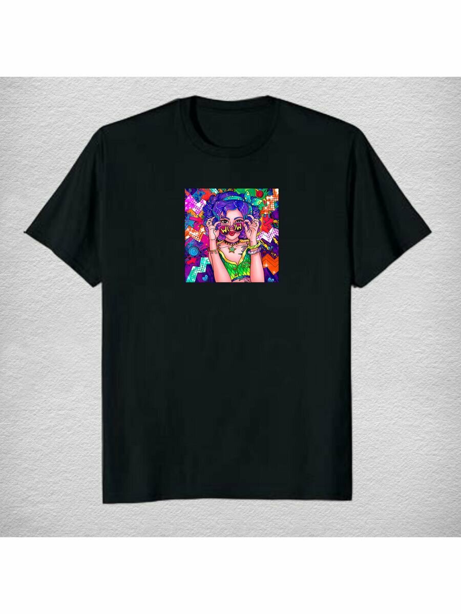 Футболка яркий арт хиппи