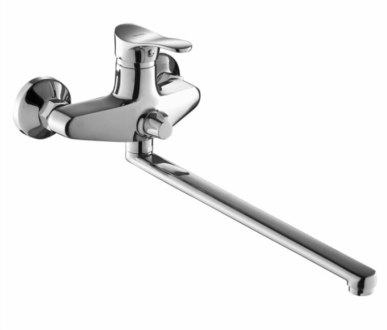 Смеситель для ванны с длинным изливом (35 см) хром OUTE