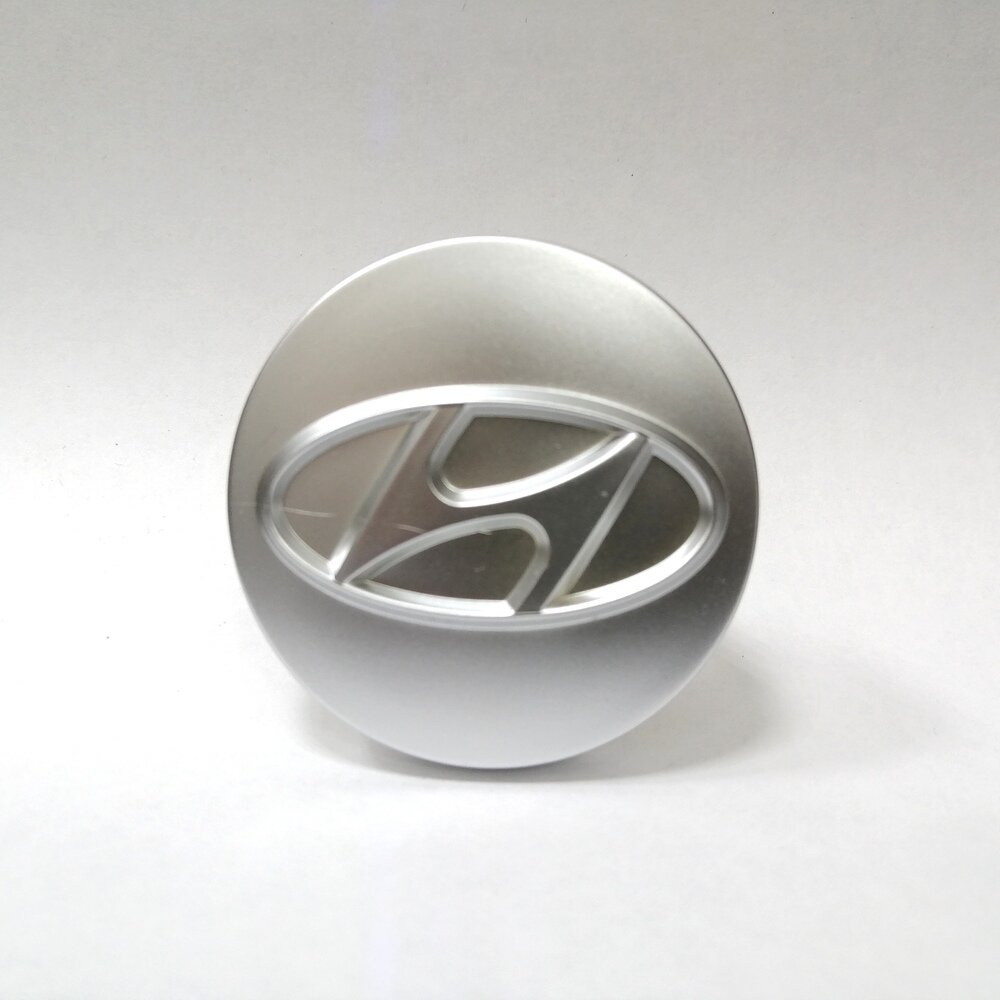 Колпачок, заглушка на диск колеса Hyundai 57мм. серебристый (1 колпачок)