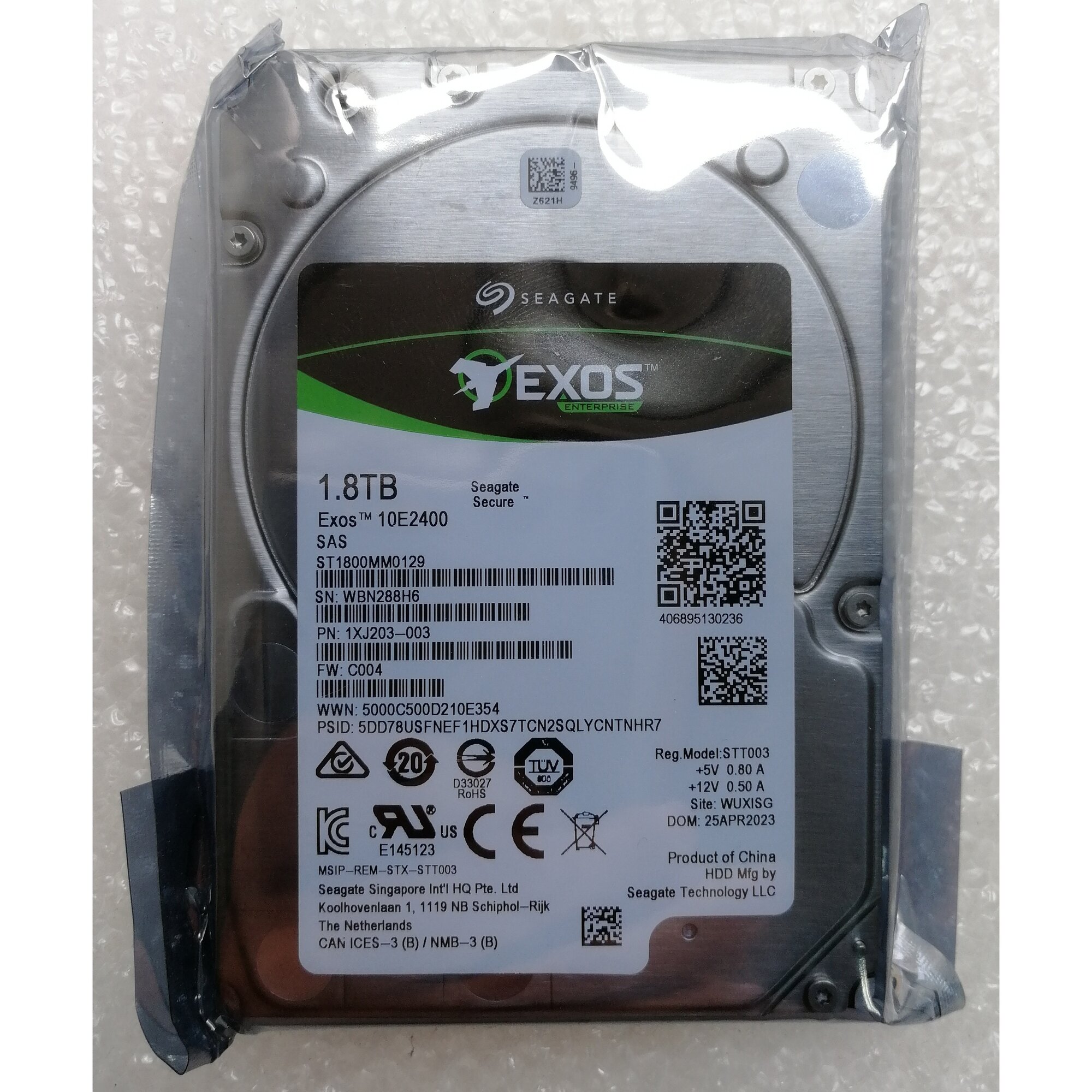 Жесткий диск Seagate ST1800MM0129 1.8 ТБ 10K 12G SAS 2.5' серверный HDD 1XJ203-003 Exos 10E2400