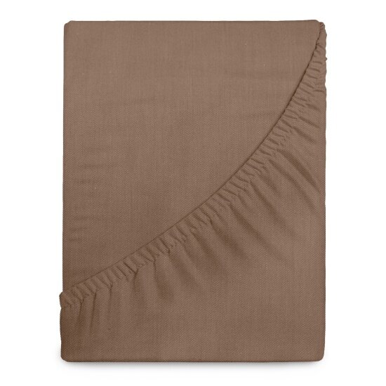 Простыня на резинке Verossa Сатин-меланж Caramel 140/200 борт 20, 927824