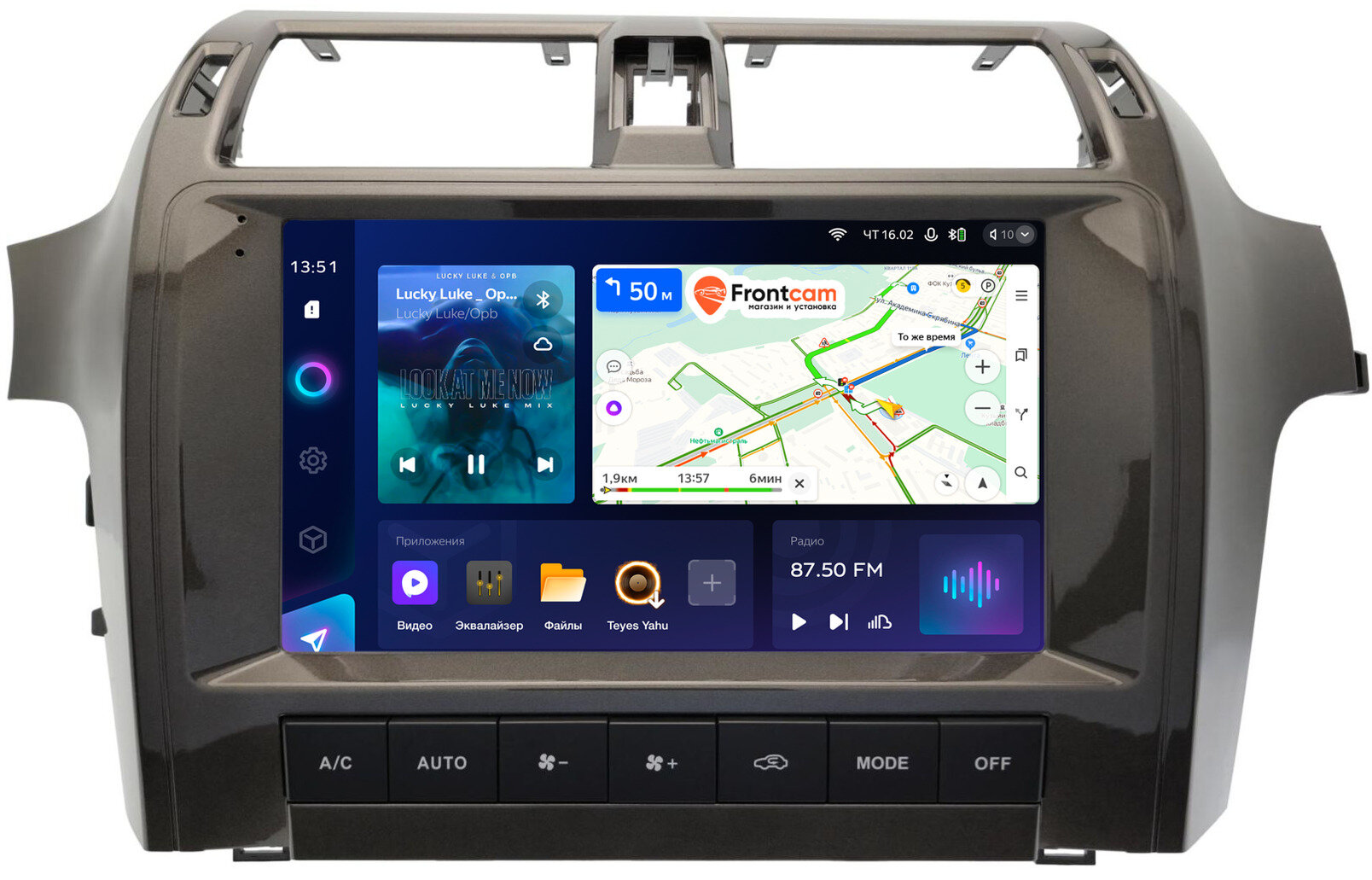 Штатная магнитола Lexus GX 460 2009-2013 (Тип A, can LZ) Teyes CC3 2K 6/128 10.36" RM-10-3221 Android 10 (4G-SIM, DSP, QLed)